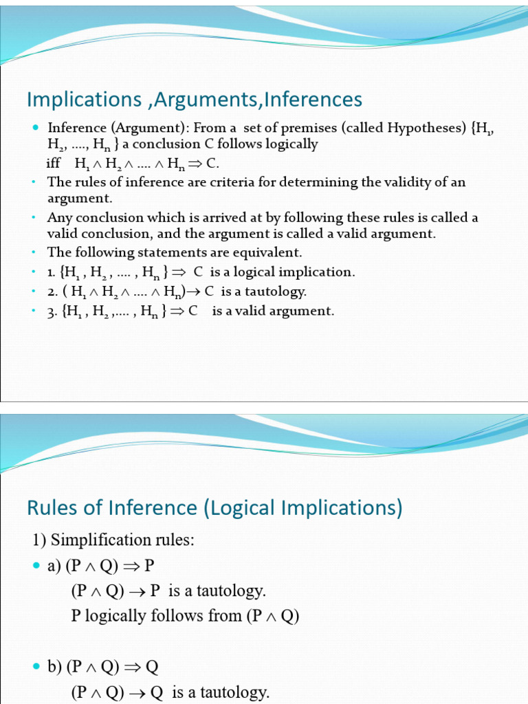 ppt1 | PDF | Logic | Deductive Reasoning