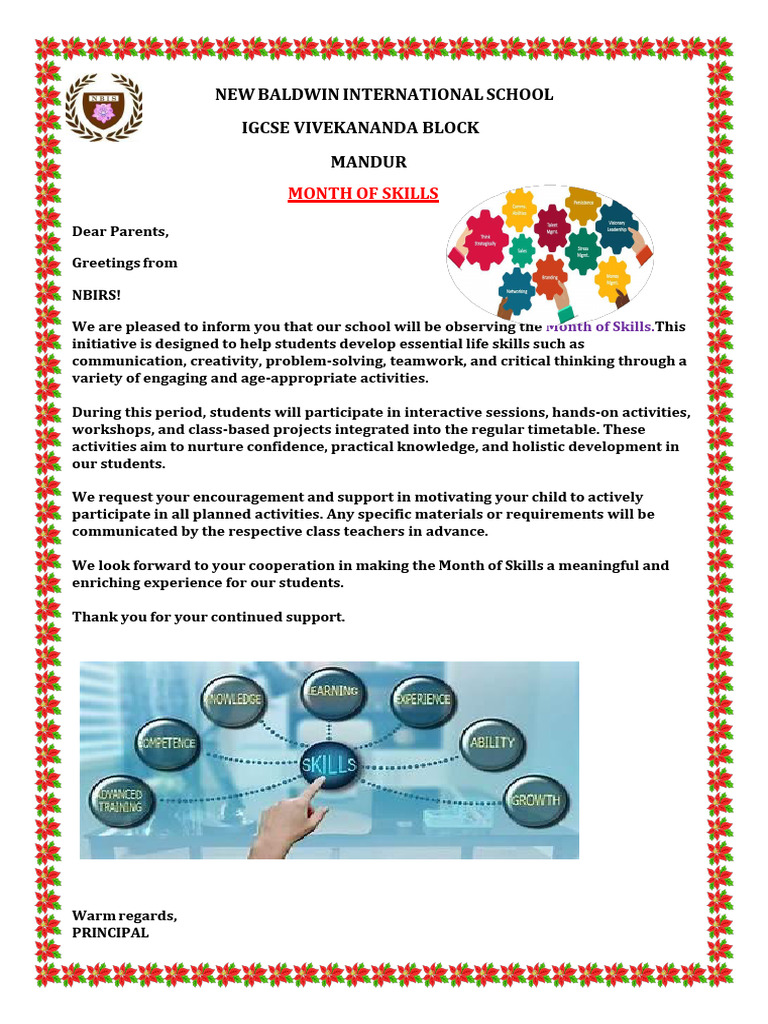 Month of Skills Circular | PDF