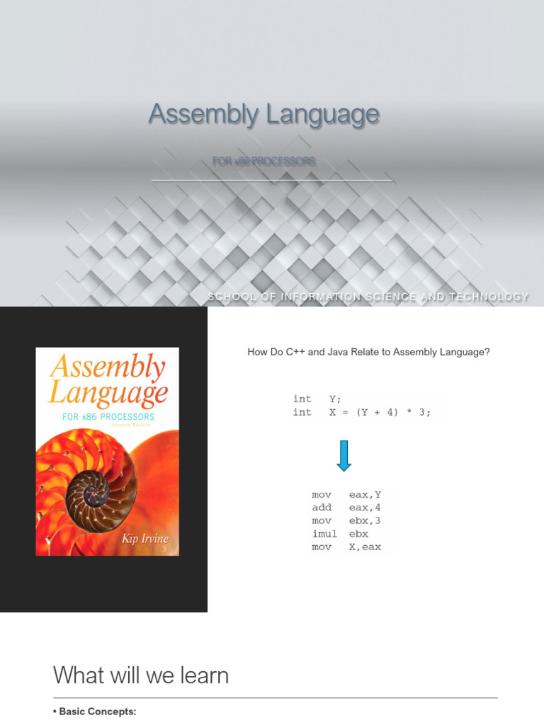 Assembly Language Basics for x86 Processors | PDF | Integer (Computer ...