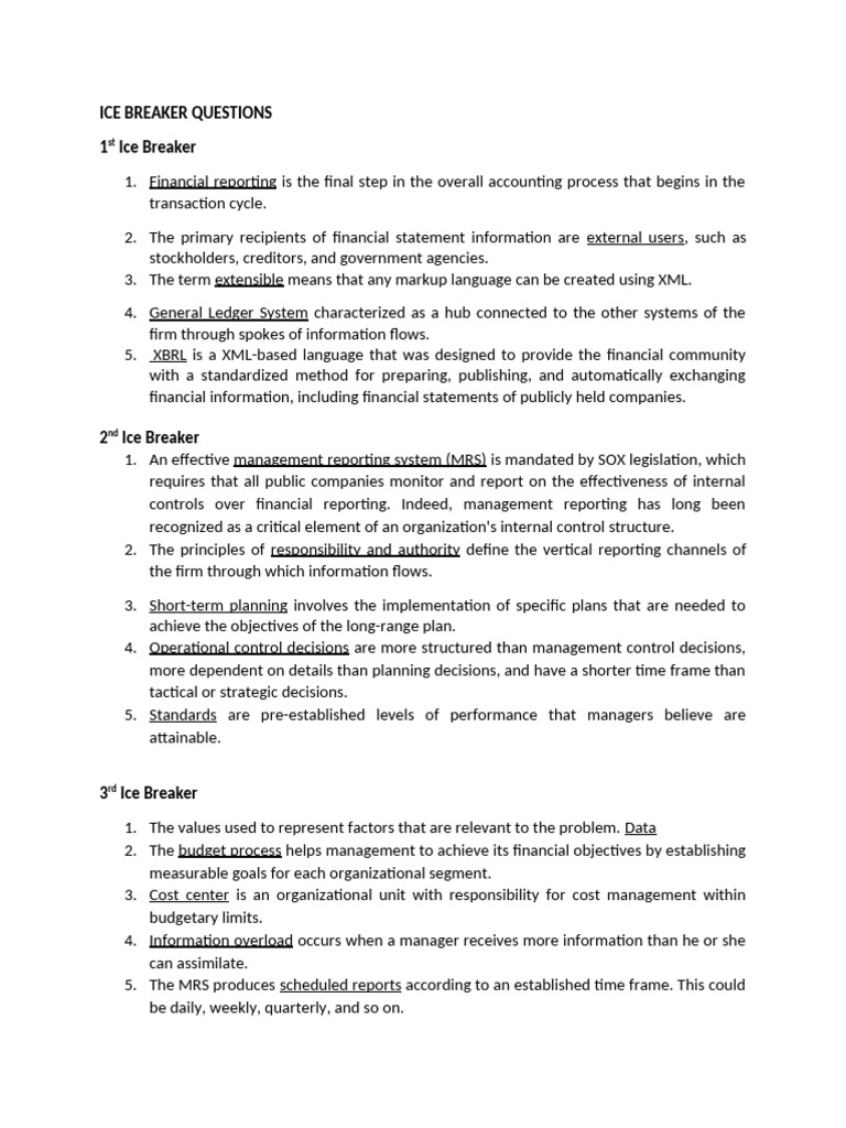 Ice Breaker | PDF