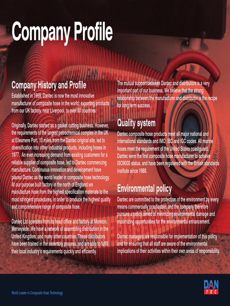 DANTEC Composite Hose | PDF | Thermoplastic | Composite Material