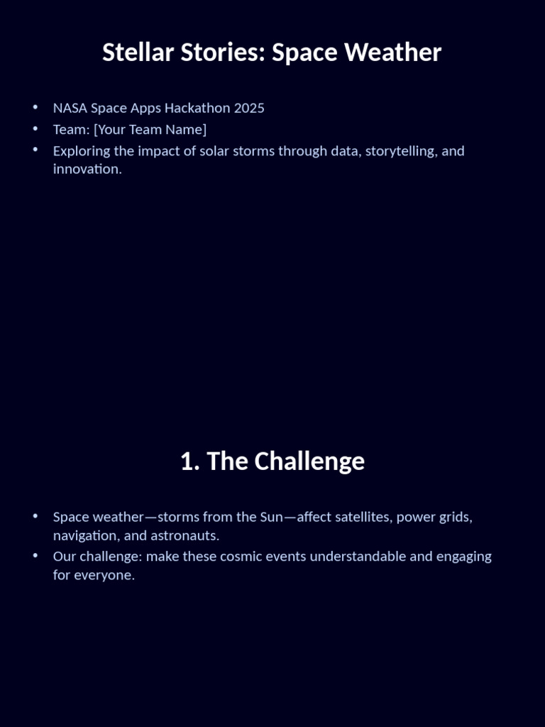 Stellar Stories: Engaging Space Weather Insights | PDF