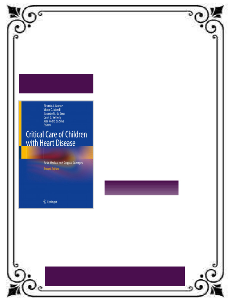 Critical Care of Children with Heart Disease : Basic Medical and ...