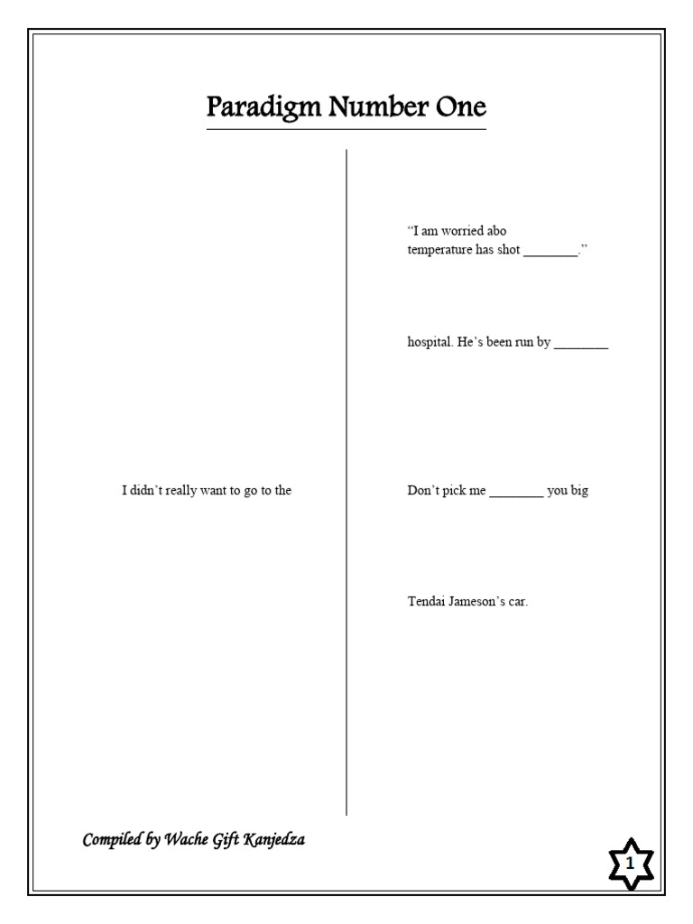 Pamphlet for Paper 1 English by Kanjedza (1) | PDF | Verb | Adjective