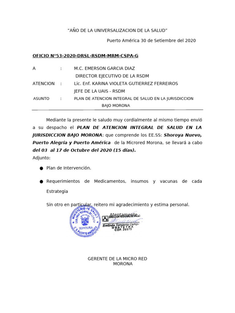 MODELO DE PLAN DE ATENCION INTEGRAL DE SALUD | PDF | Tuberculosis | Cuidado de la salud