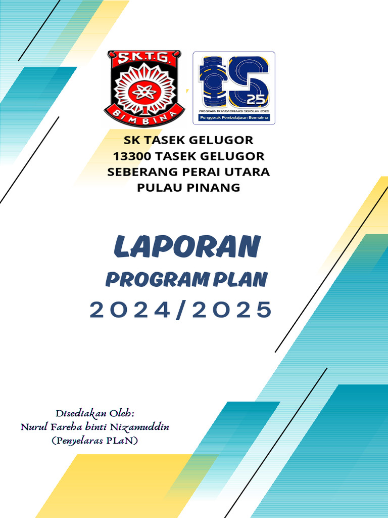 Cover & Partition Laporan PLaN 2024-2025 | PDF