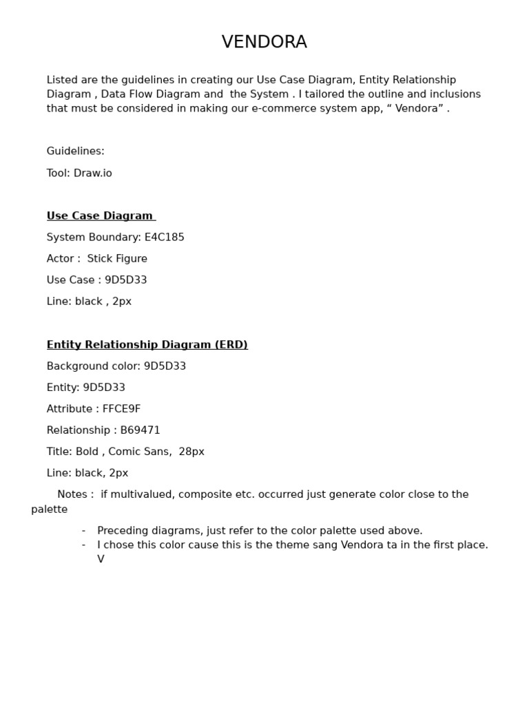 Vendora System Guidelines | PDF | Computing