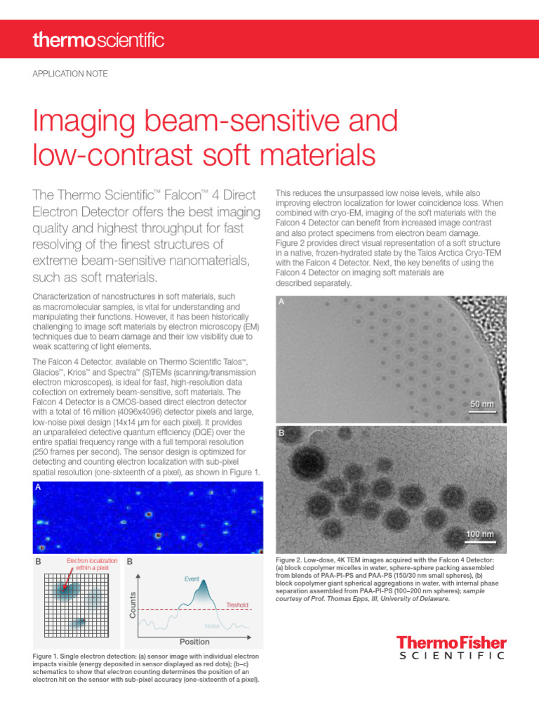 Imaging beam sensitive and low-contrast soft materials-Application Note ...