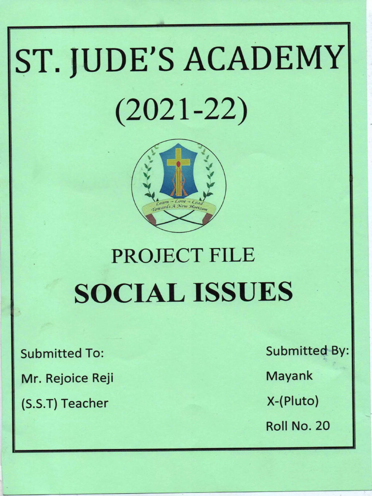 Social Issues Class 10 | PDF