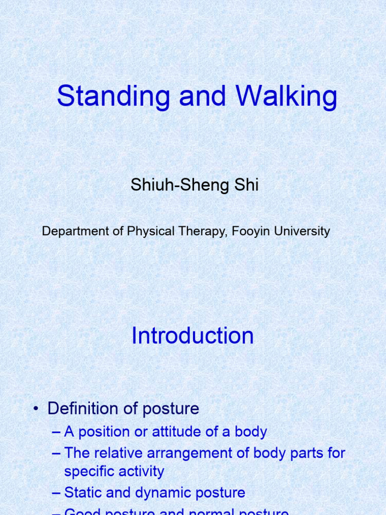 Standing and Walking | PDF | Foot | Anatomical Terms Of Motion