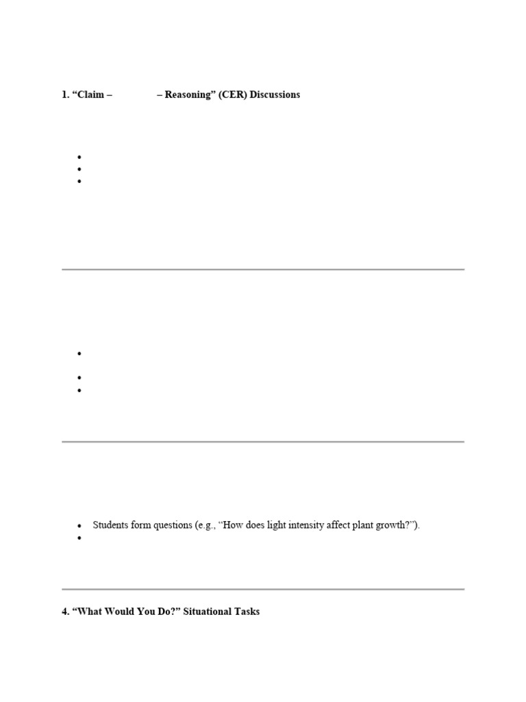 Classroom Activities_Critical Thinking | PDF | Reason | Science