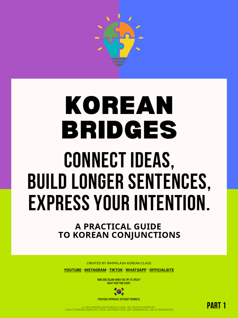 Korean Bridges Part1 | PDF | Grammatical Conjugation | English Language