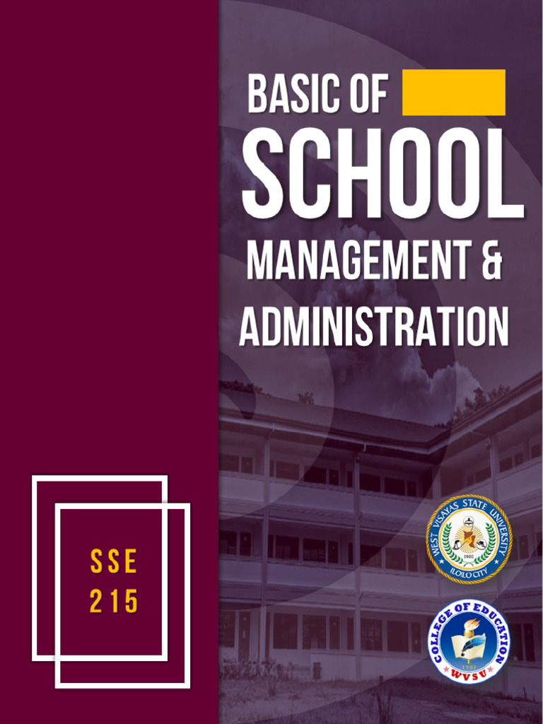COMPLETE MODULE Basics of School Management and Administration | PDF ...