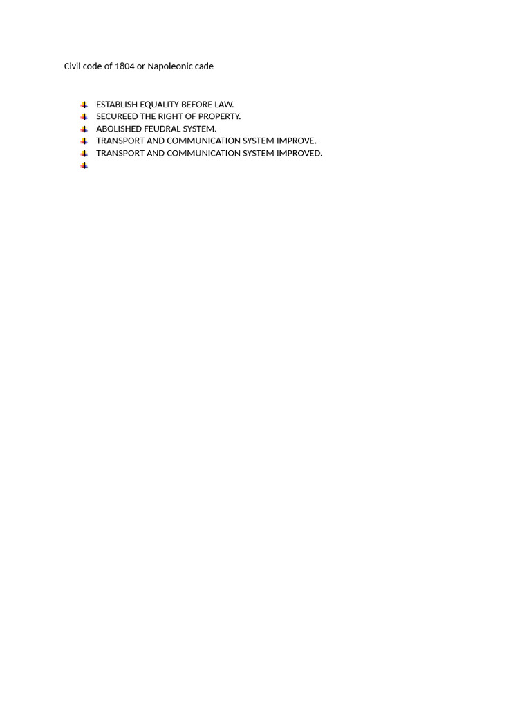 Civil Code of 1804 or Napoleonic Cade | PDF