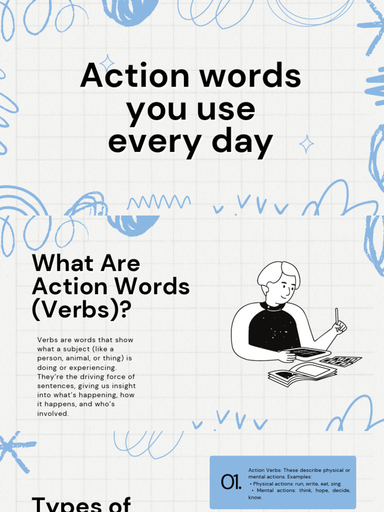 Understanding Action Words (Verbs) | PDF | Grammatical Tense | Verb