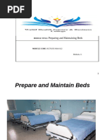Bed Making Procedures and Equipment | PDF | Waste | Personal Protective ...