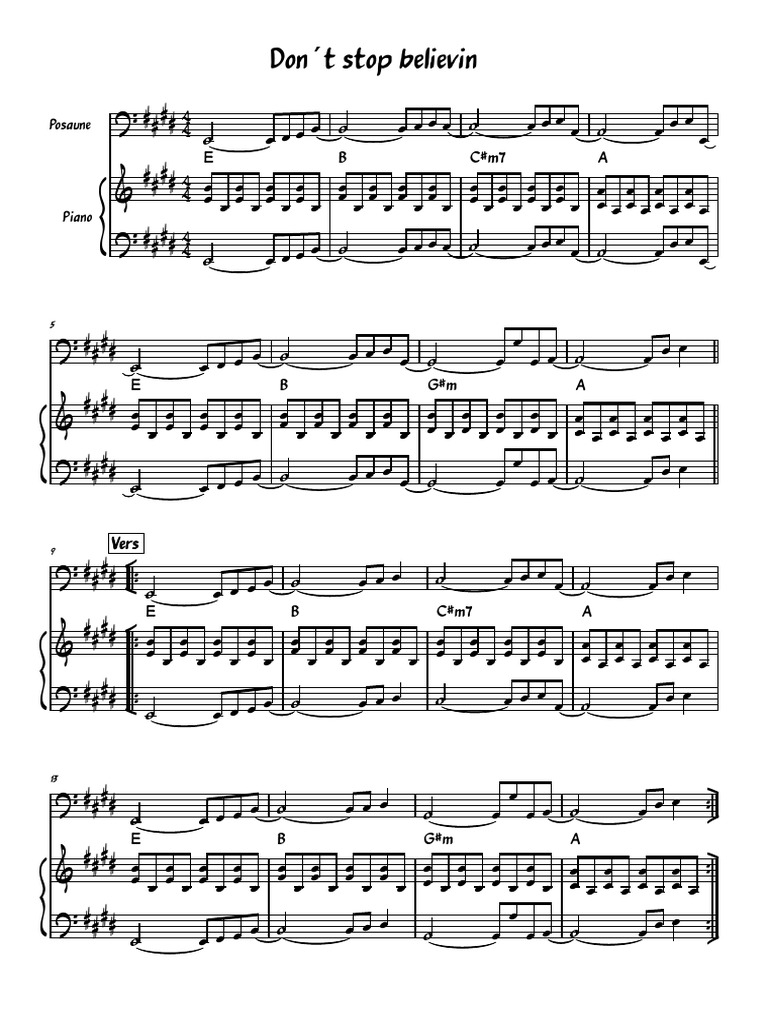 Dont Stop Believin Pr Tr | PDF