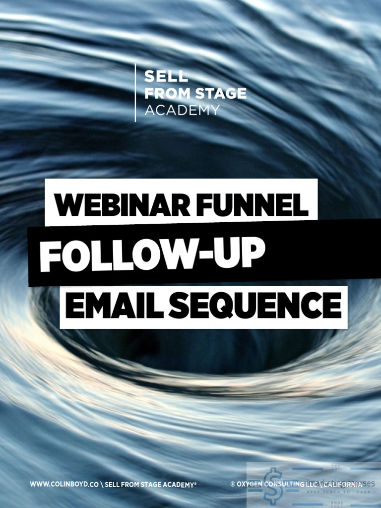 01-Webinar Funnel Follow Up Sequence SSA | PDF