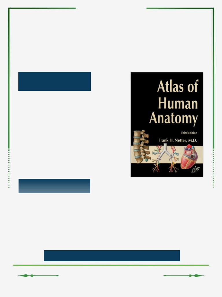 Netter Atlas of Human Anatomy 3rd edition by Frank Netter, John Hansen ...