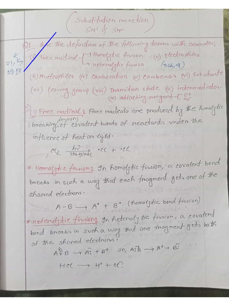 Sn1&Sn2 | PDF