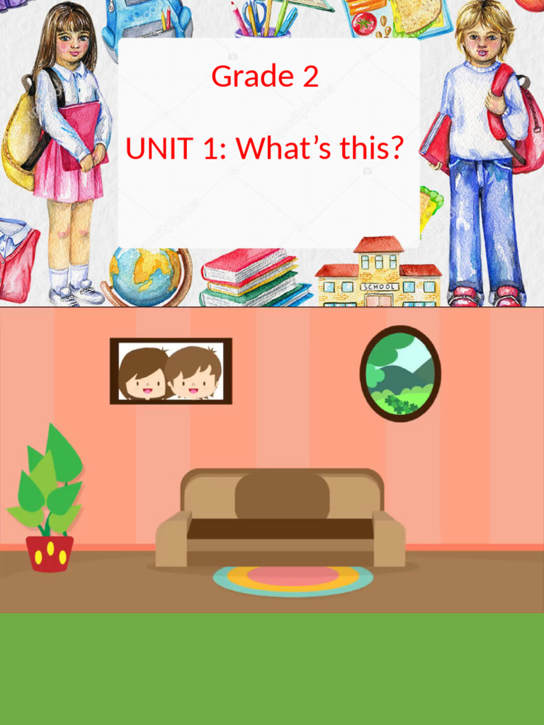 Grade 2 Unit 1: What's This? Activities | PDF