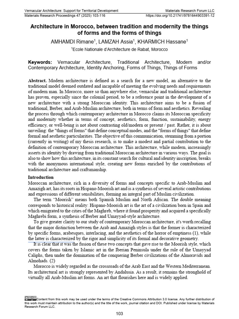 Moroccan Vernacular Architecture Insights | PDF | Maghreb | Sustainable ...
