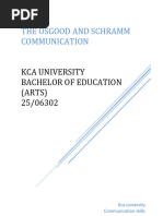 Osgood-Schramm Communication Model Overview | PDF | Communication ...
