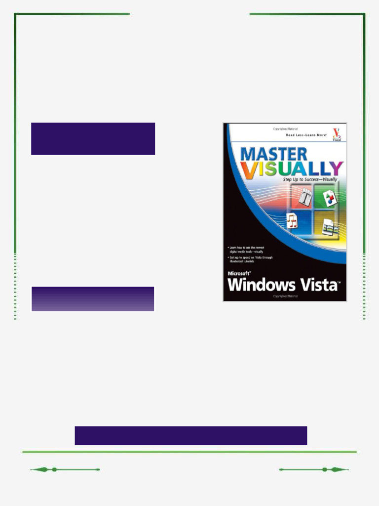 Master VISUALLY Microsoft Windows Vista Master VISUALLY 1st Edition Rob ...