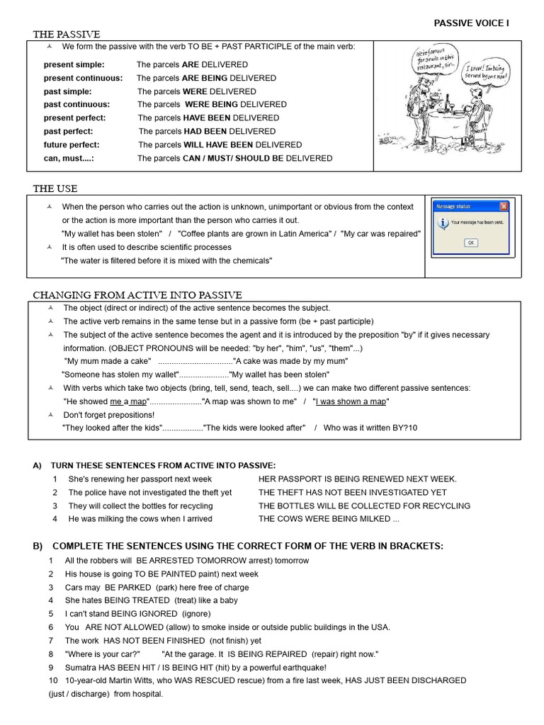 PASSIVE I KEY | PDF | Verb | Grammar