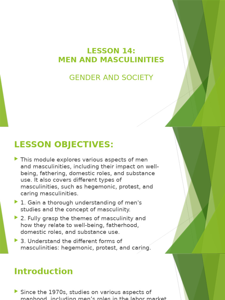 Understanding Men and Masculinities | PDF | Masculinity | Social Psychology