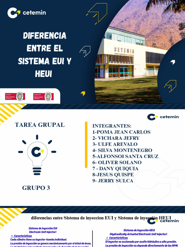 Diferencia Entre El Sistema Eui y Heui | PDF | Inyección de combustible ...