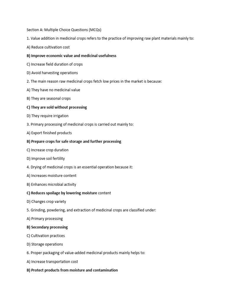 Value Addition in Medicinal Crops Guide | PDF | Agriculture | Shelf Life