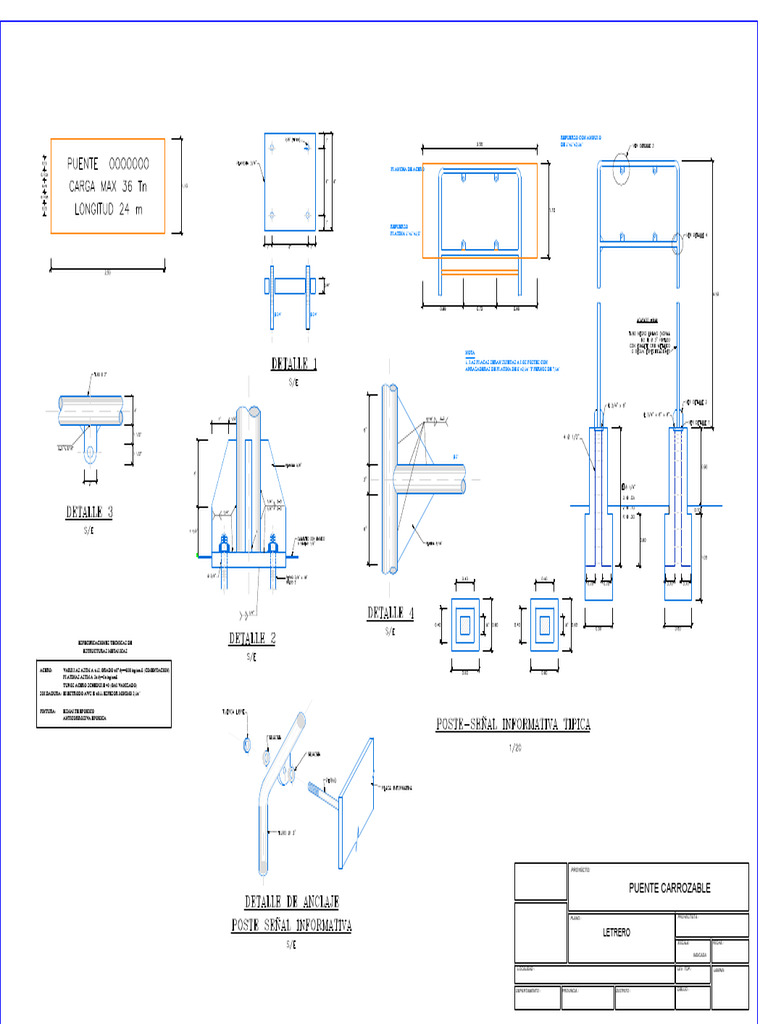 Letrero Informativo Puente-huatchiriki | PDF | Electricidad ...