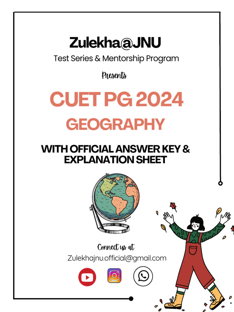 CUET PG Geography Test Series 2024 | PDF | Tide | Atmosphere Of Earth