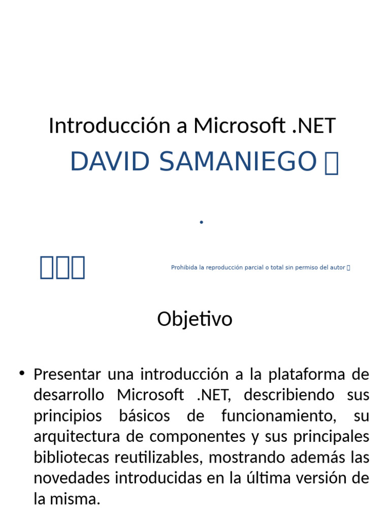 Introduccion Visual Studio .Net | PDF | .NET Framework | Arquitectura ...