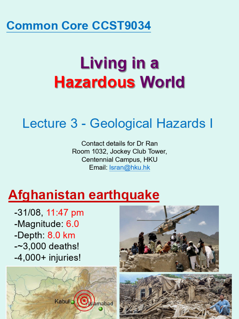 Understanding Earthquake Hazards | PDF | Earthquakes | Moment Magnitude ...