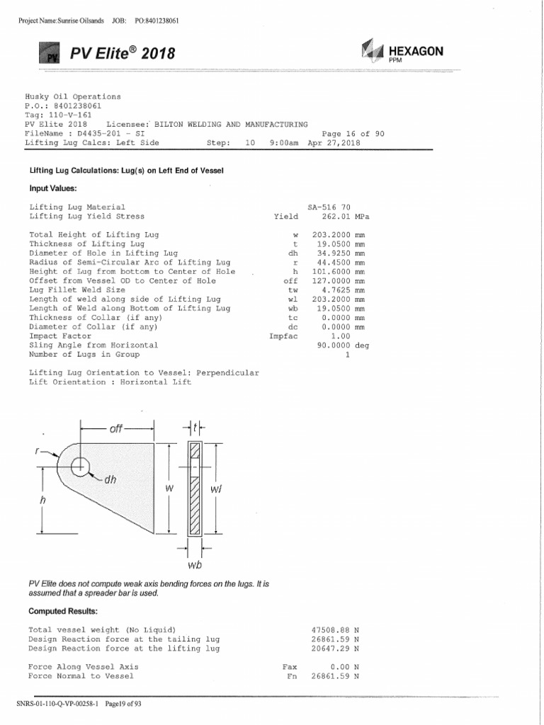 Lift Lug Design | PDF