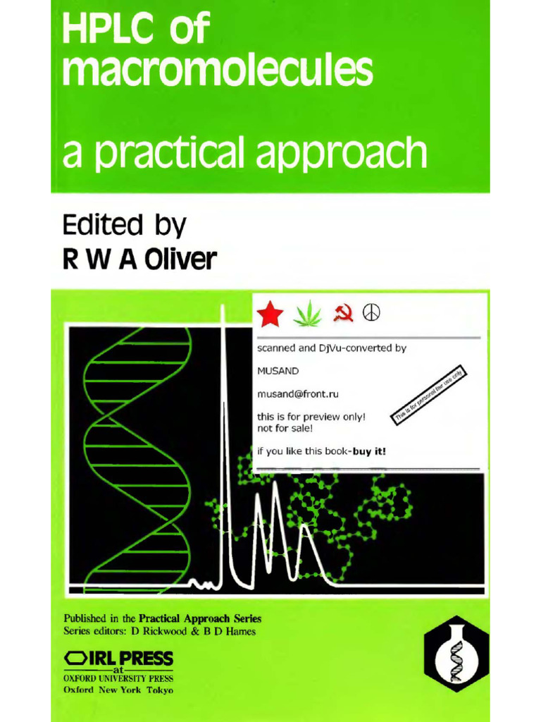 HPLC of Macromolecules a Practical Approach by R W a Oliver (Z-lib.org ...