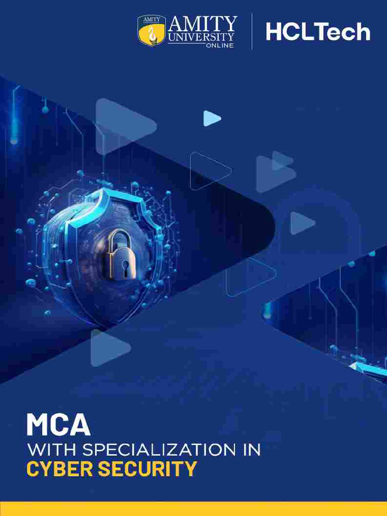 Master of Computer Applications (MCA) With Specialization in Cyber ...