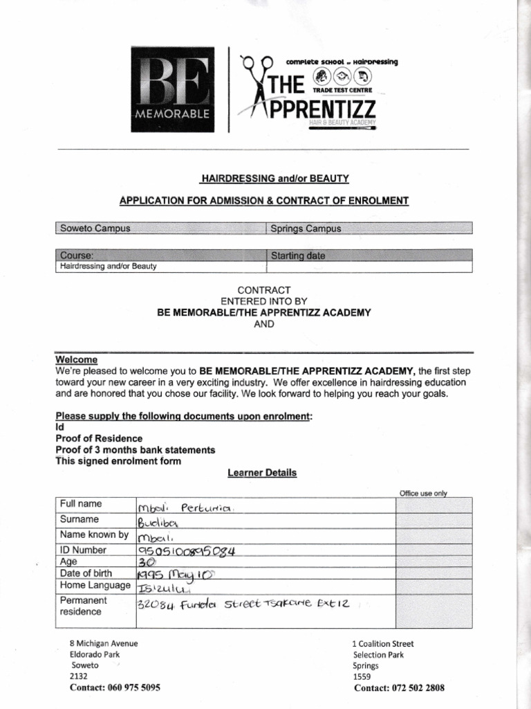 Application Forms | PDF