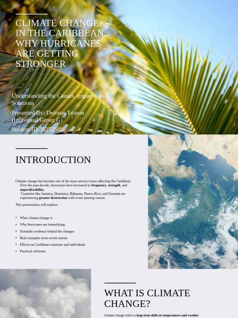 Climate Change: Strengthening Caribbean Hurricanes | PDF | Climate ...