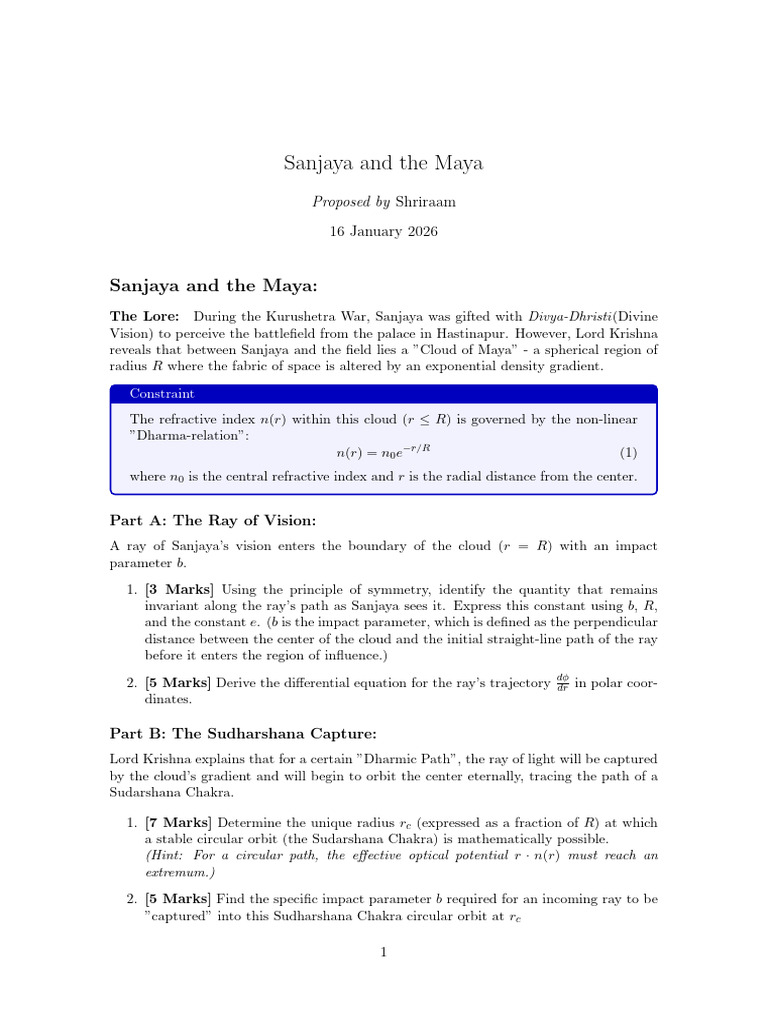 Sanjaya and the Maya | PDF | Orbit | Physics