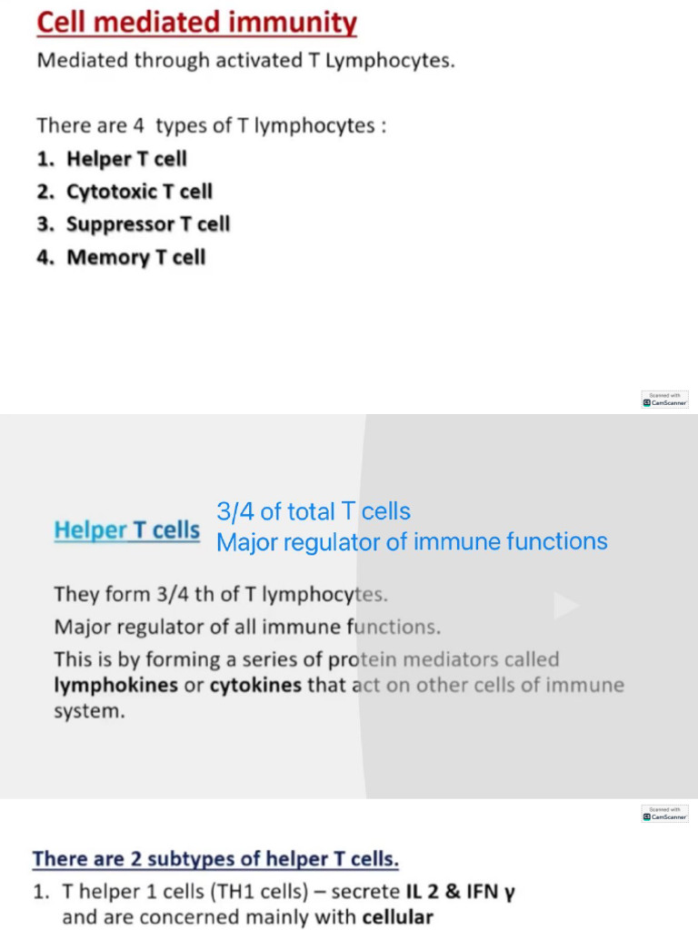 Cell Mediated Immunity | PDF