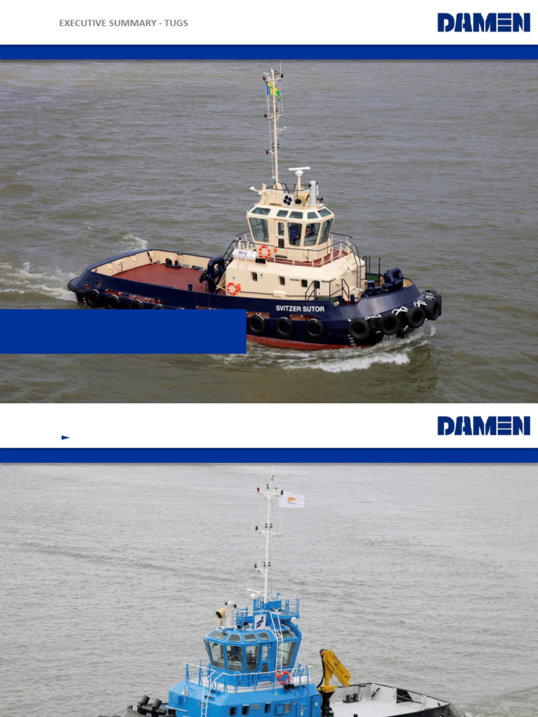 Executive Summary Damen Stan Tug 2208-04-2017 | PDF | Tugboat | Deck (Ship)