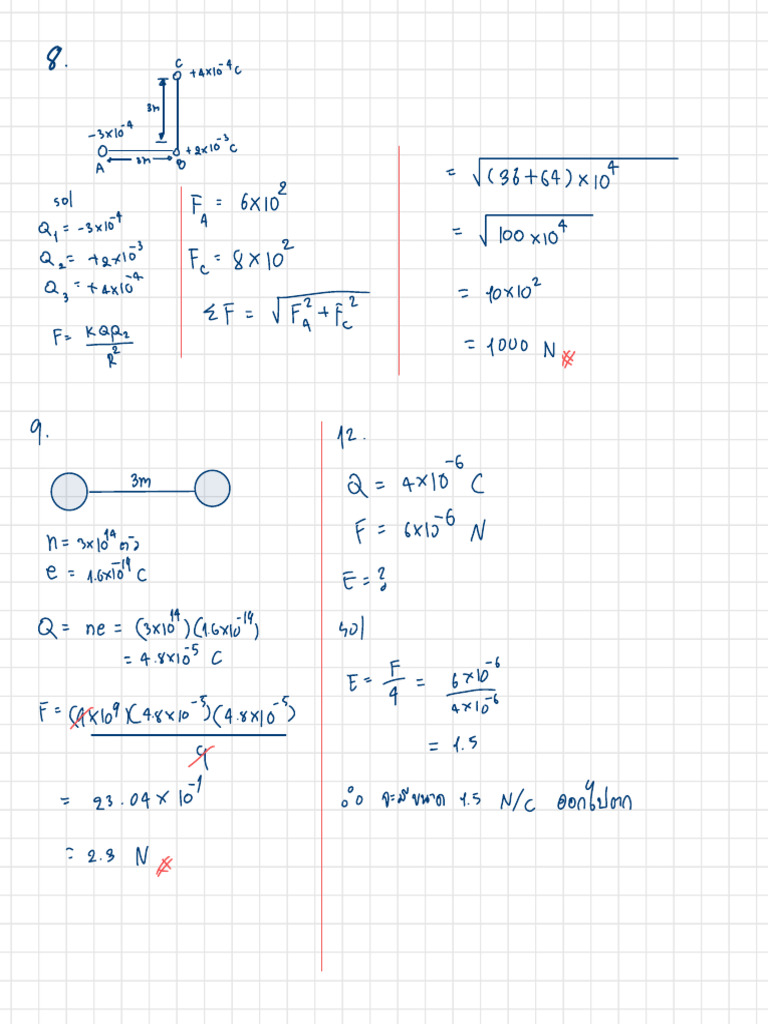 Physics Calculations and Formulas | PDF