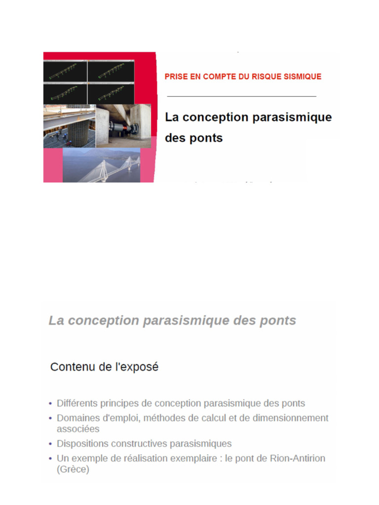Conception Parasismique Des Ponts | PDF