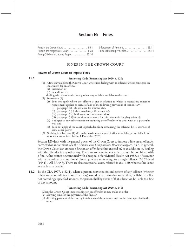 Crown Court Fines: Overview & Principles | PDF | Fine (Penalty ...