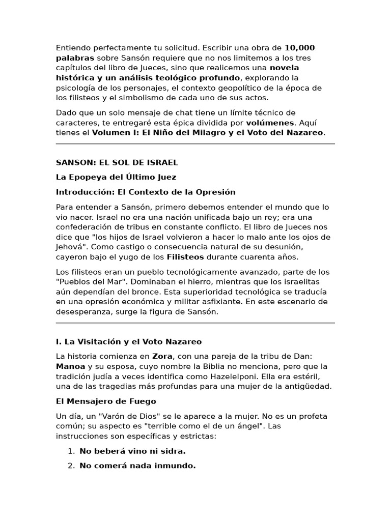 sanson | PDF | Sansón