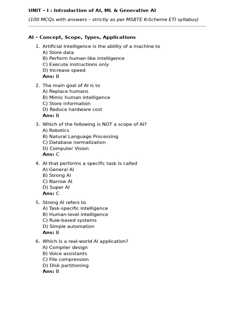 ETI UNIT WISE MCQ with Answers | PDF | Internet Of Things | Virtual Reality