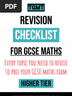 OCR GCSE Maths Foundation Topics List | PDF | Mathematics